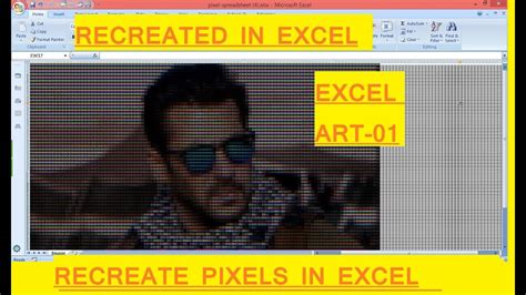 How To Make Pixel Art In Excel YouTube