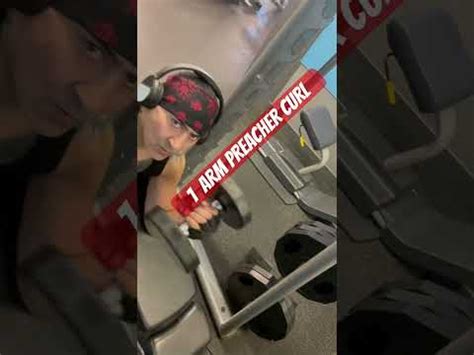 The One Arm Preacher Curl Exercise Targets The Bicep Build Strength