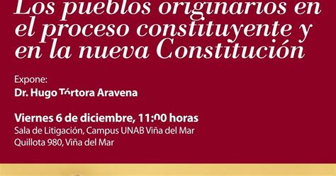Derecho UNAB Viña del Mar LOS PUEBLOS ORIGINARIOS EN EL PROCESO