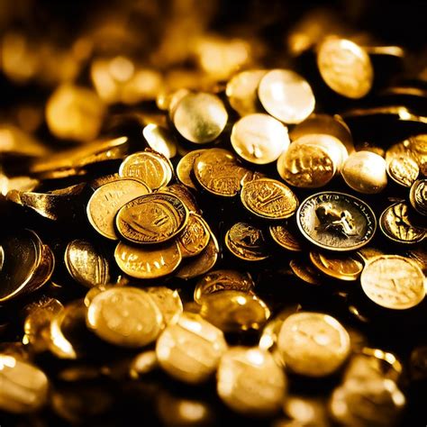 Fondo De Monedas De Oro Foto Premium