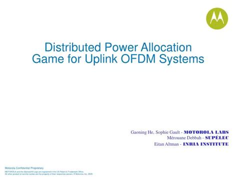 ppt distributed power allocation game for uplink ofdm systems powerpoint presentation id 6410760