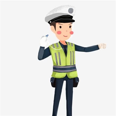 Oficiales De Policía Personajes De Dibujos Animados Personajes De