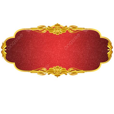 Luxury Label Banner Title Frame Luxury Label Banner Label PNG