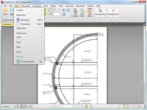 PDF XChange Editor Plus User Manual Tabs Guide View