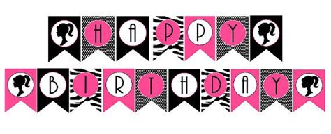 Barbie Birthday Banner Barbie Party DIY Party Printable INSTANT