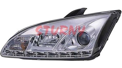 Jeu D Optiques AV DEVIL EYES Chrome Pour Ford Focus 2 3 5 Portes 05 08