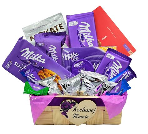 Kosz Prezentowy MILKA Zestaw Słodyczy na 30 40 50 12122067275