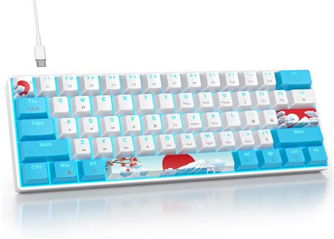 Fogruaden Wired 60 Percent Mechanical Keyboard RGB Gaming Keyboard 60