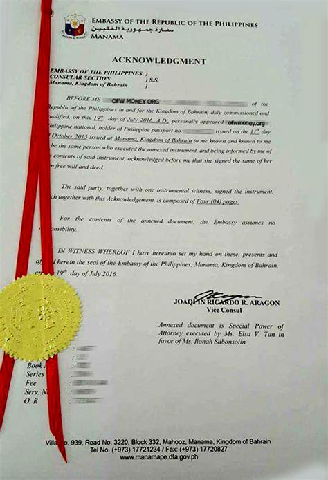 How To Get Consularized SPA Special Power Of Attorney 2022 2022