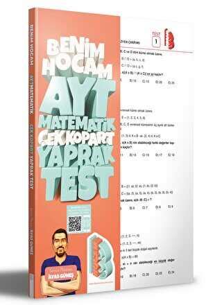 Benim Hocam Yayınları 2023 AYT Matematik Çek Kopar Yaprak Test Bkmkitap