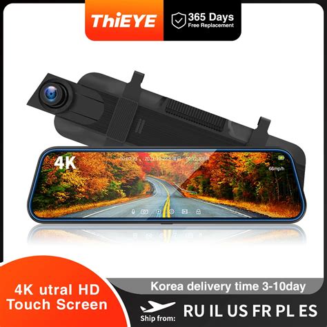 ThiEYE 4K wideorejestrator samochodowy lustro kamera na deskę