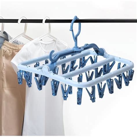 Étendoir Chaussette Étendoir À Linge À Suspendre Avec 32 Pinces