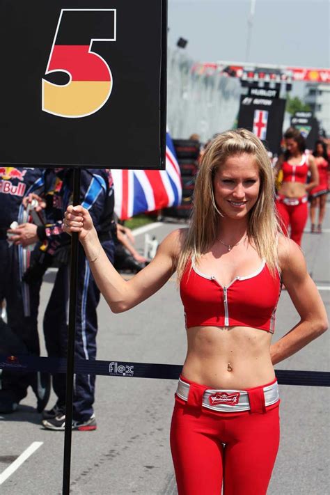 Sebastian Vettel S Grid Girl On Race Day Grid Girls Paddock Girls