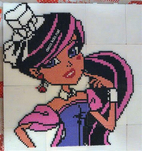 0990 Draculaura Soirée Jpeg Afbeelding 1502 × 1600 Pixels Perler Beads Designs Perler
