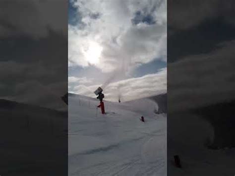 Skiing Through Artificial Snow Youtube