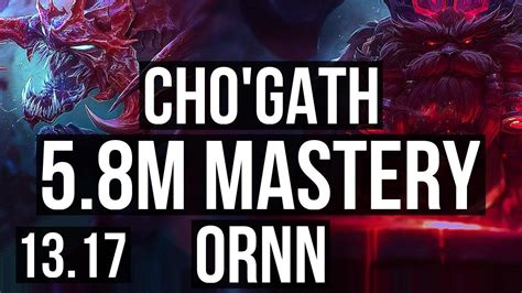 Cho Gath Vs Ornn Top Rank Cho M Mastery Games