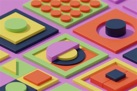 Premium Photo Abstract Geometric Shapes Wallpaper