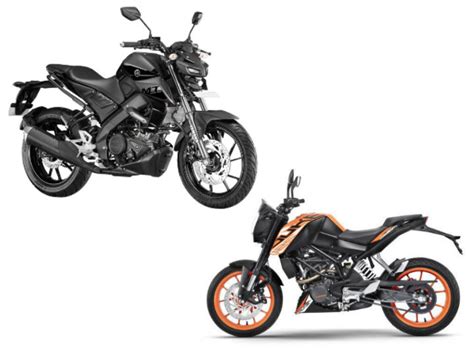 Yamaha Mt Vs Ktm Duke Spec Comparison Zigwheels