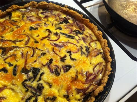Västerbottenpaj med svamp och rödlök Vegetariska recept Mat