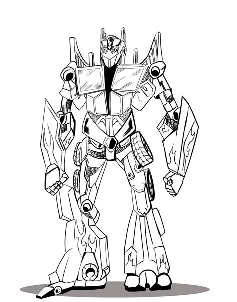 Dibujos Para Colorear Optimus Prime 120 Dibujos Para Colorear