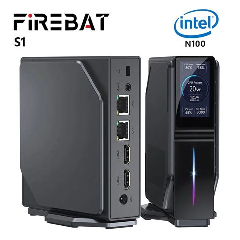 FIREBAT S1 Mini PC Intel Alder Lake N100 Gamer Gaming Windows 11 HDMI