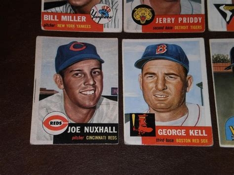 Topps Vintage Baseball Card Set Lot Diff Nuxhall Kell Labine Hi