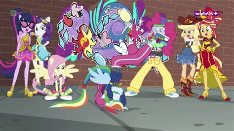 1439260 Safe Screencap Applejack Fluttershy Pinkie Pie Rainbow Dash Rarity Sci Twi