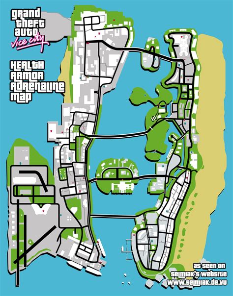 Grand Theft Auto Vice City Map