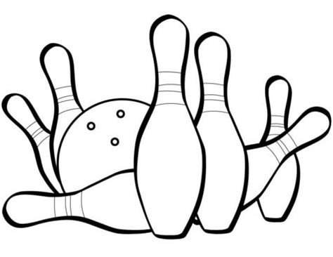 Desenhos De Boliche Para Colorir Imprimir E Pintar Colorir Me