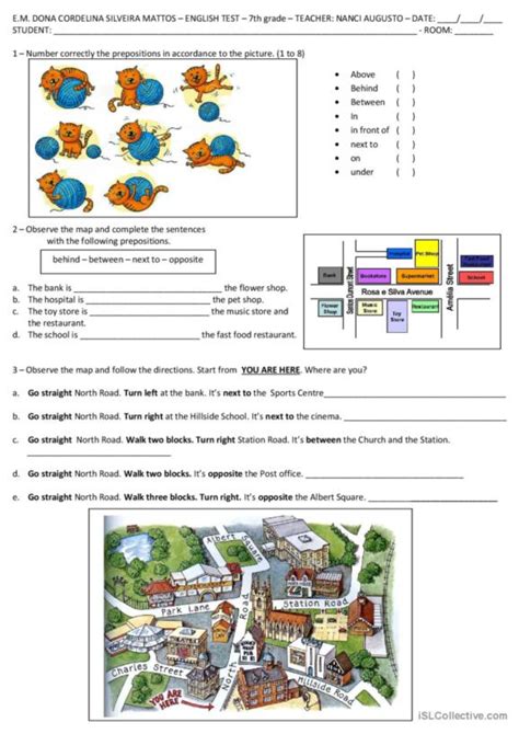 Prepositions Of Place English Esl Worksheets Pdf Doc