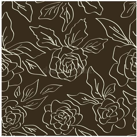 Bello Arte De Papel Patrón Transparente Con Flores Ilustración