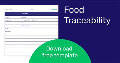 Food Traceability Template