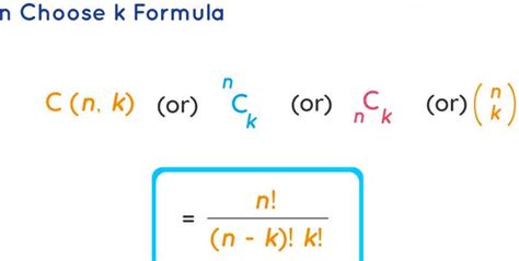 N Choose K Formula