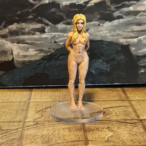 3D Print Of Sub Series 22 Naked Bound Female Highborn Elf Prisoner