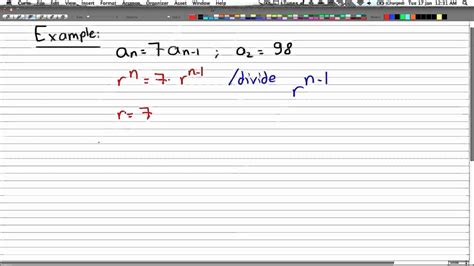 discrete math 2 tutorial 24 linear recurrence relations youtube