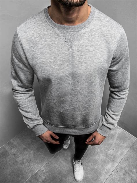 Sudadera De Hombre Gris OZONEE JS 2003Z OZONEE