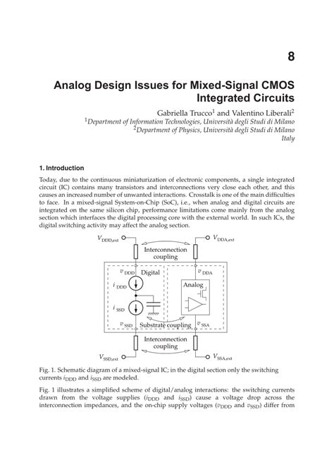pdf analog design issues for mixed signal cmos integrated circuits