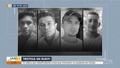 JMTV 1ª Edição Corpos de trabalhadores mortos em acidente ônibus