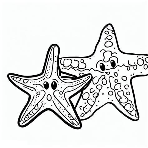 Coloriage Étoiles de Mer télécharger et imprimer gratuit sur