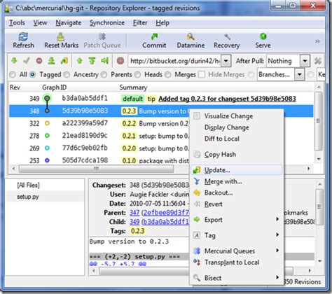 Tortoisehg As A Github Client On Windows James Mckay Dot Net