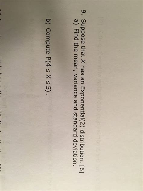 solved suppose that x has an exponential 2 distribution