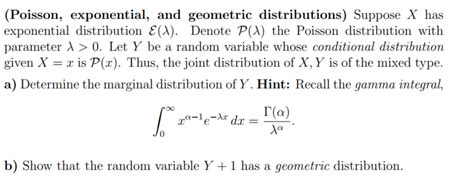 solved poisson exponential and geometric distributions