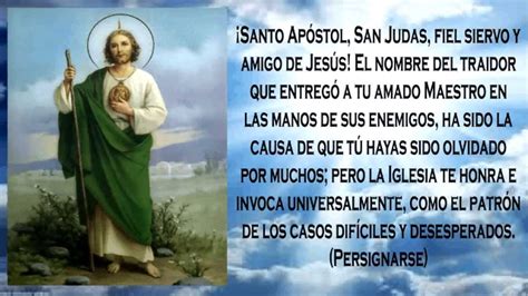 Oracion De San Judas Tadeo Para Los Enfermos