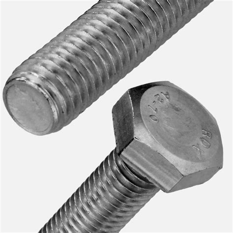 50 Sechskantschrauben M10x130 Mm Edelstahl A2 SW 17 DIN 933 50