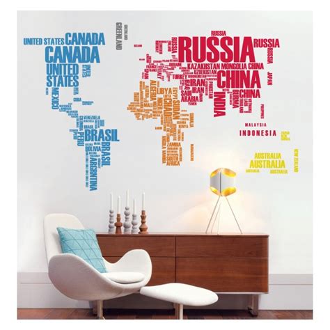 Vinilos Decorativos Planisferio Mapa Paises Pastel X Cm Images And