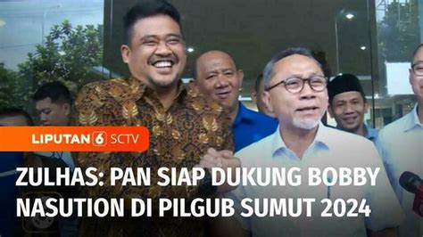 VIDEO Ketum PAN Zulhas Nyatakan Dukung Bobby Nasution Untuk Maju Di