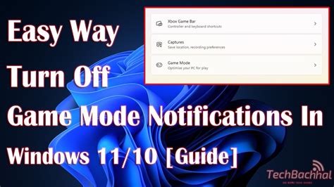 How To Turn Off Game Mode Notifications In Windows Guide Youtube