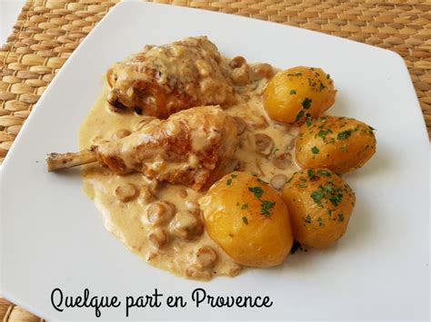 POULET POMMES DE TERRE A LA MOUTARDE Quelque Part En Provence