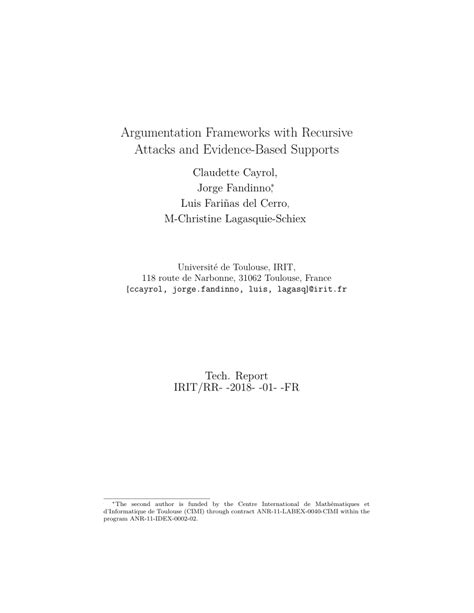 pdf argumentation frameworks with recursive attacks and evidence based supports