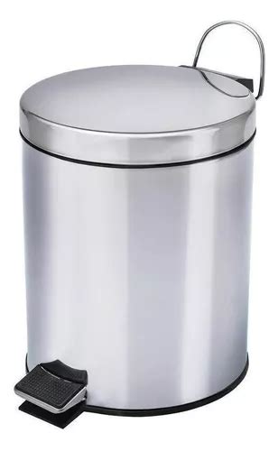 Lixeira Cesto De Lixo Inox Pedal Banheiro E Cozinha Litros Frete Gr Tis